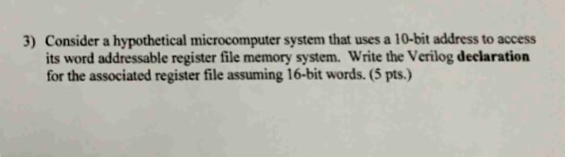 Solved Consider a hypothetical microcomputer system that | Chegg.com