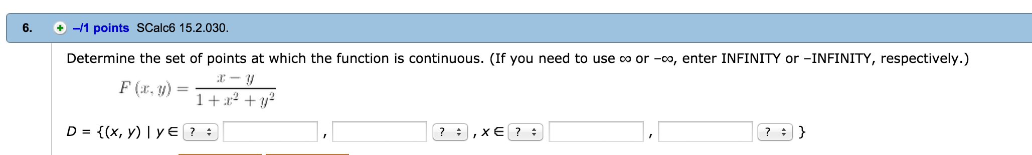 Solved Determine the set of points at which the function is | Chegg.com