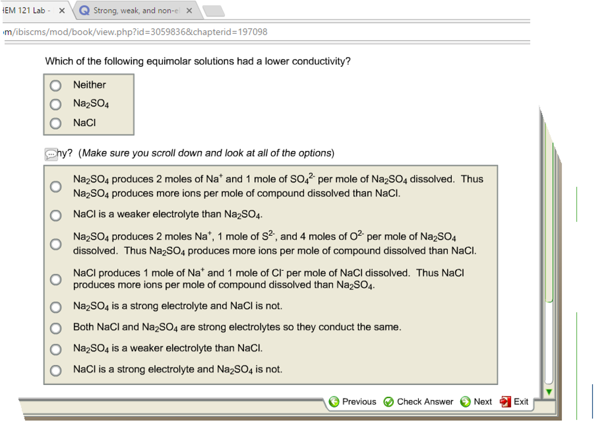 Solved Which of the following equimolar solutions had a | Chegg.com