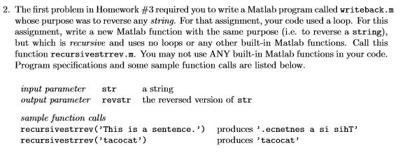 Solved The first problem in Homework #3 required you to | Chegg.com