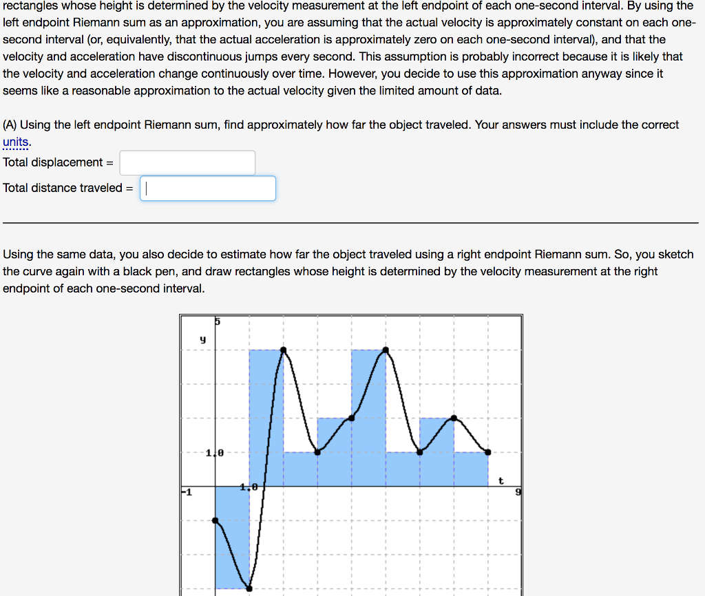 Solved Your task is to estimate how far an object traveled | Chegg.com