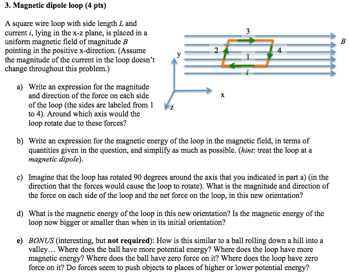 Solved A square wire loop with side length L and current i, | Chegg.com