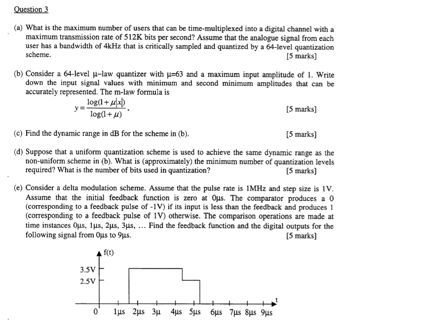 Question3 (a) What is the maximum number of users | Chegg.com