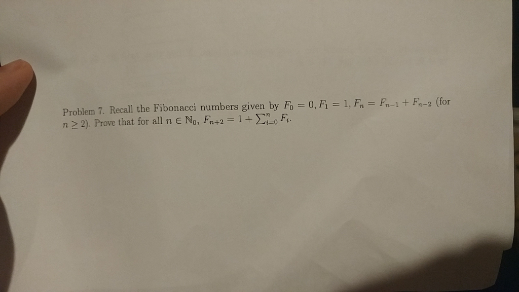 Solved Recall the Fibonacci numbers given by F_0 = 0, F_1 = | Chegg.com
