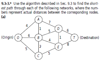 Solved Use the algorithm described in Sec. 9.3 to find the | Chegg.com