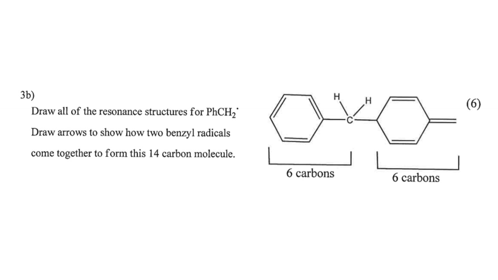 Solved 3b) Draw all of the resonance structures for PhCH2. | Chegg.com