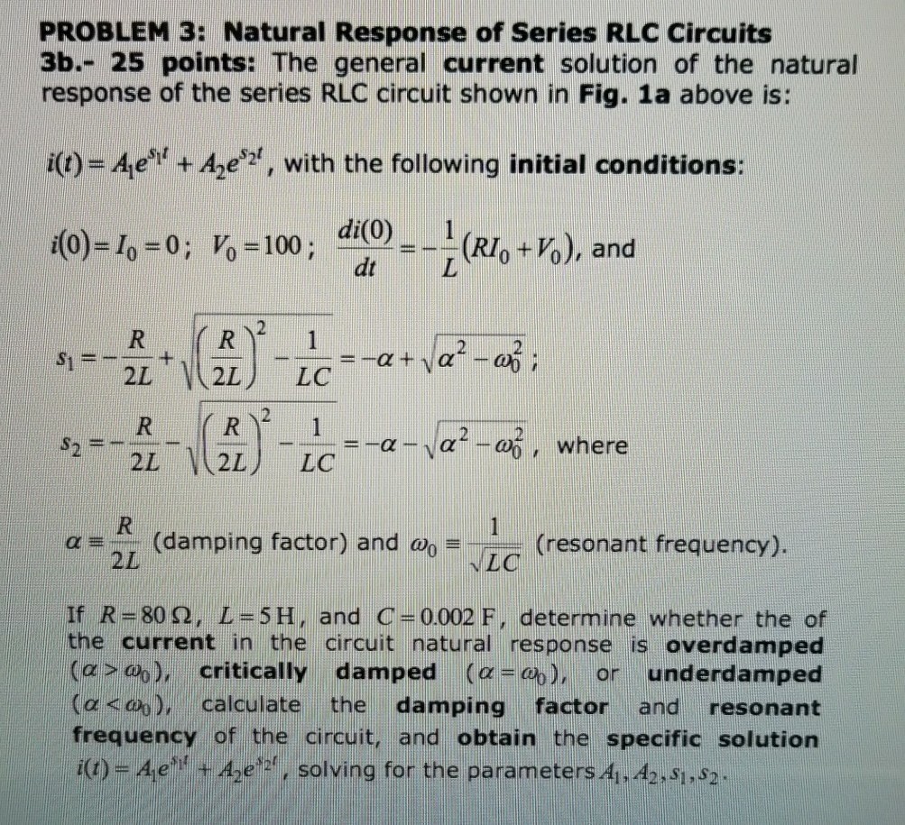 Solved PROBLEM 1: Transfer Function and Frequency Response | Chegg.com