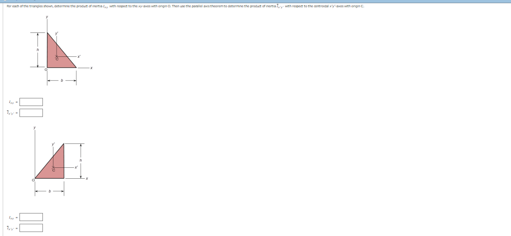 Solved For each of the triangles shown, determine the | Chegg.com