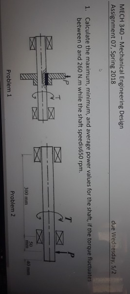 Solved MECH 340- Mechanical Engineering Design Assignment | Chegg.com