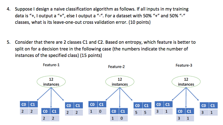 Solved 5. Consider that there are 2 classes C1 and C2. Based | Chegg.com