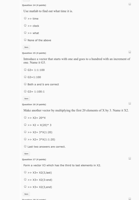 Solved Use matlab to find out what time it is. >> time >> | Chegg.com