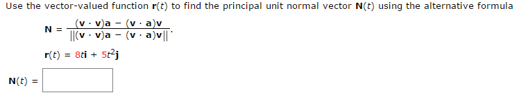 Solved Use the vector-valued function r(t) to find the | Chegg.com
