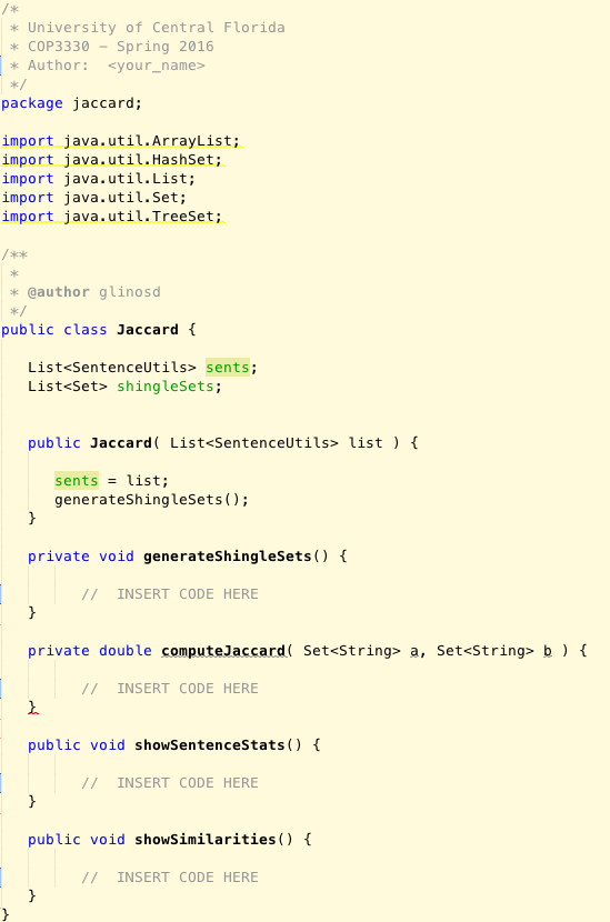 Solved Text Similarity Using the Jaccard Index For this | Chegg.com