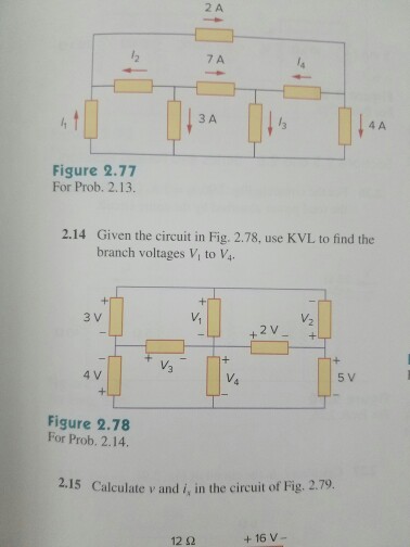 Solved Given the circuit in Fig. 2.78. use KVL to find the | Chegg.com