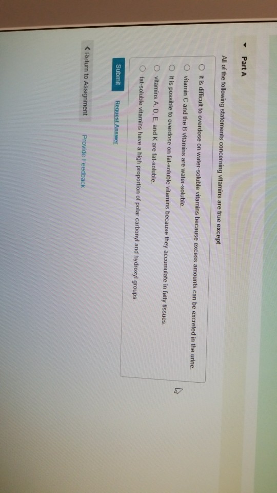 Solved Part A All of the following statements concerning | Chegg.com