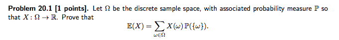 Solved Let Omega be the discrete sample space with | Chegg.com
