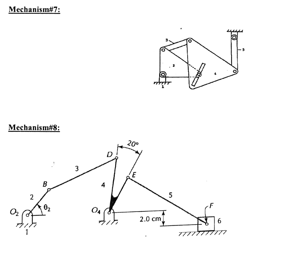 Solved For the mechanism shown below, define appropriate | Chegg.com