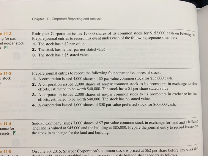 Solved Chapter 11 Corporate Reporting and Analysis Rodriguez | Chegg.com