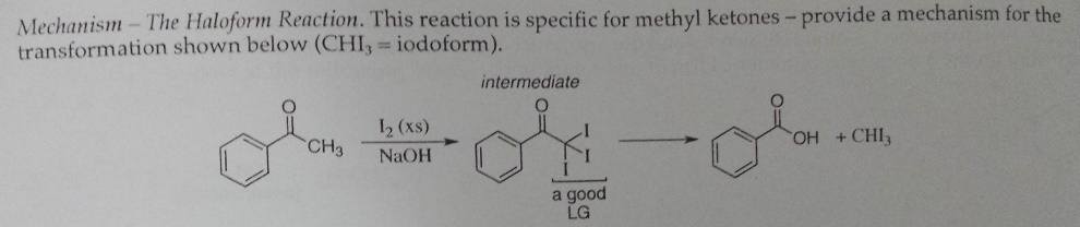 Solved Mechanism- The Haloform Reaction. This reaction is | Chegg.com