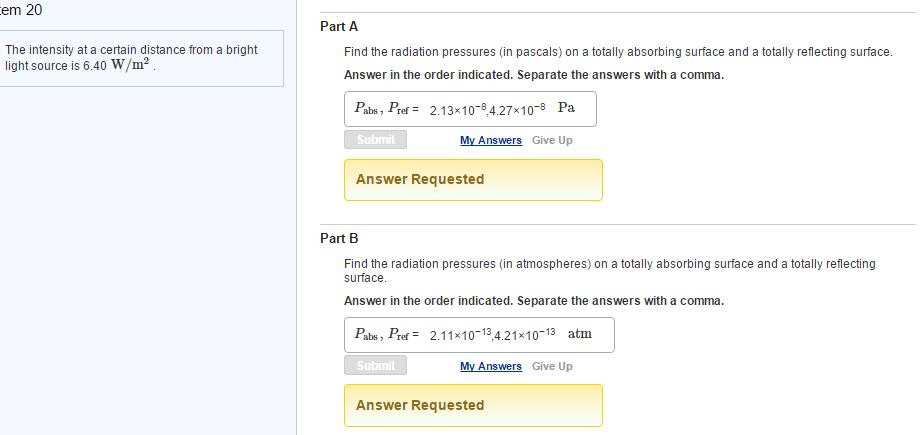 Solved The intensity at a certain distance from a bright | Chegg.com