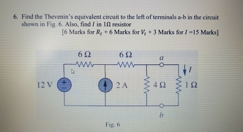 Solved Find the Thevenin's equivalent circuit to the left of | Chegg.com