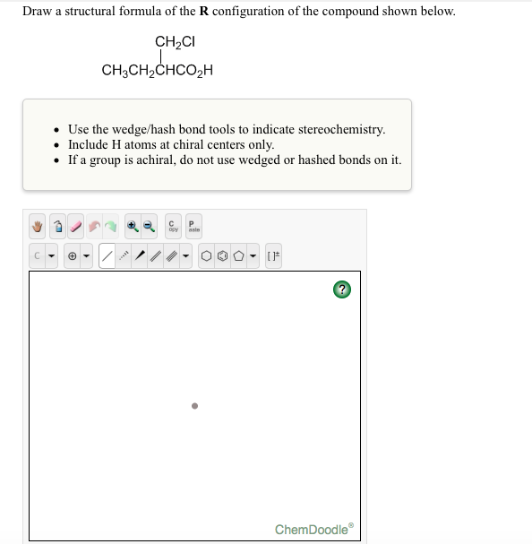 Solved Draw a structural formula of the R configuration of | Chegg.com
