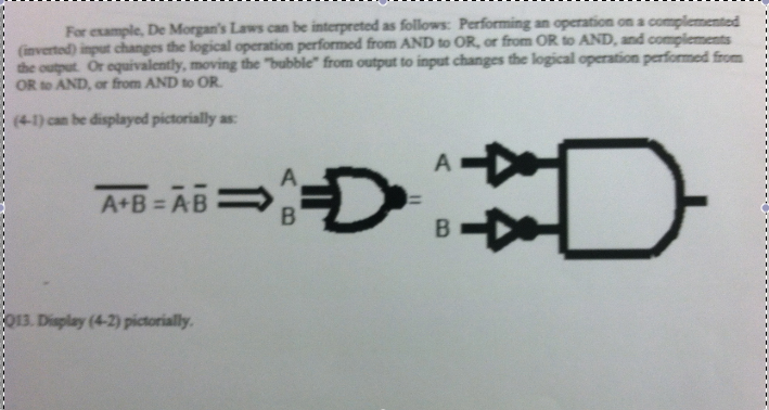 Solved De Morgan's multiplication law: For example, De | Chegg.com