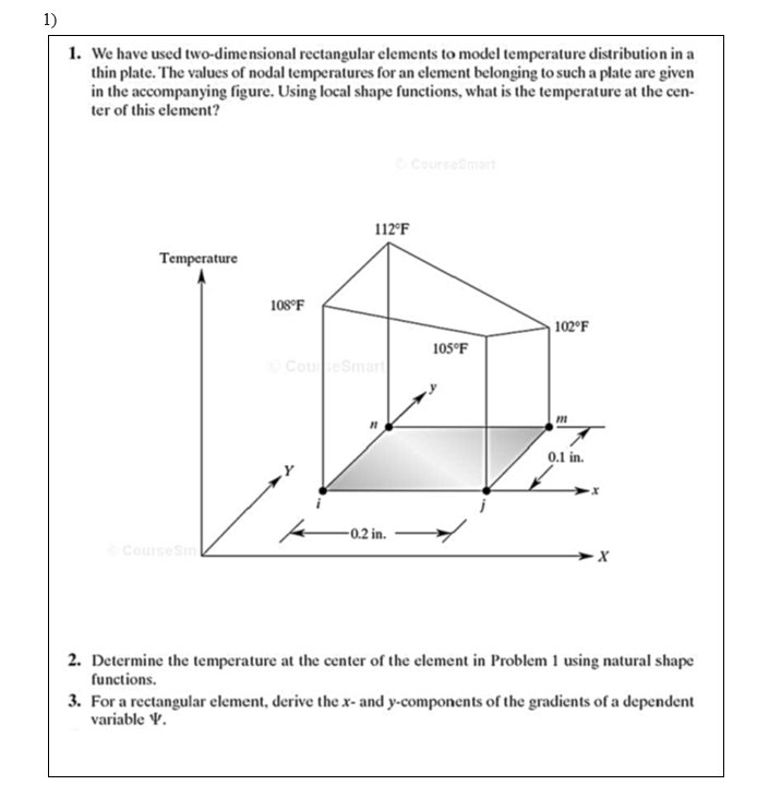 1) 1. We have used two-dimensional rectangular | Chegg.com