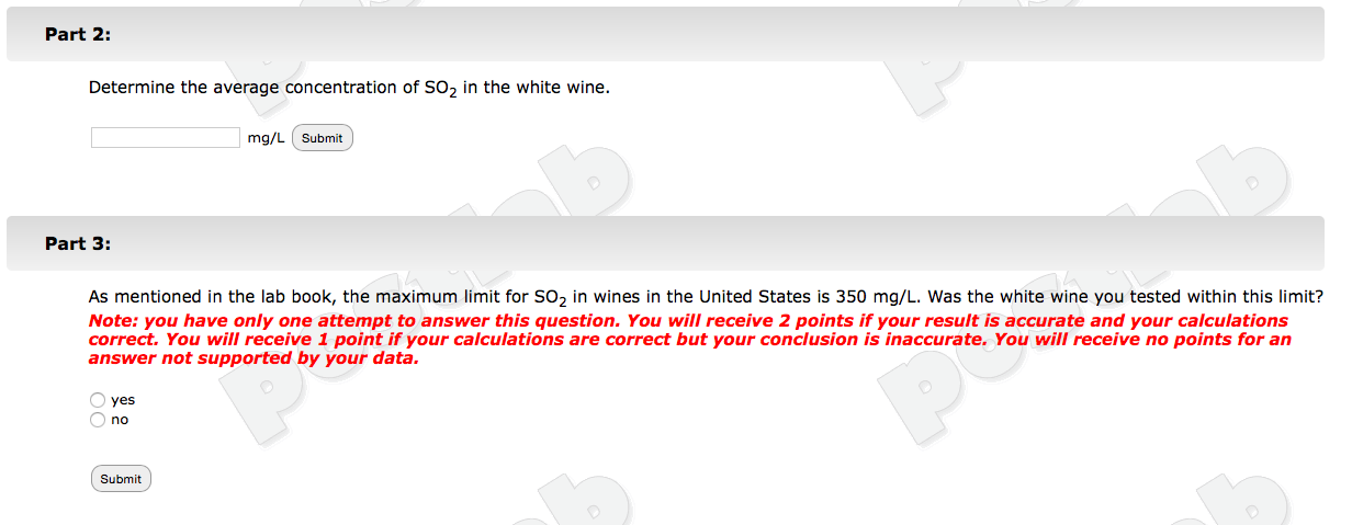 Chemistry lab help. | Chegg.com