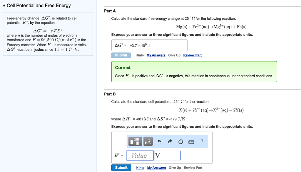 Solved Free-energy change, Delta G degree, is related to | Chegg.com