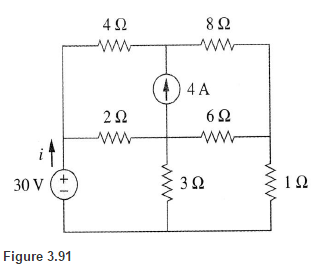 Solved Find current i in the circuit of Fig. 3.91 using | Chegg.com