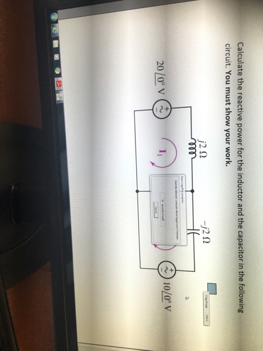 Solved Calculate The Reactive Power For The Inductor And The