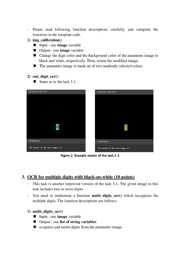 CS101 Homework 3 OCR (Optical Character Recognition) | Chegg.com