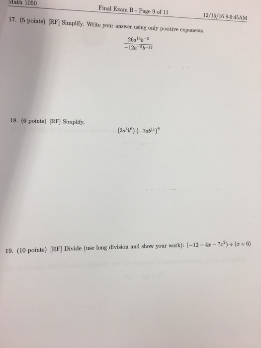Solved Simplify Write Your Answer Using Only Positive 5722