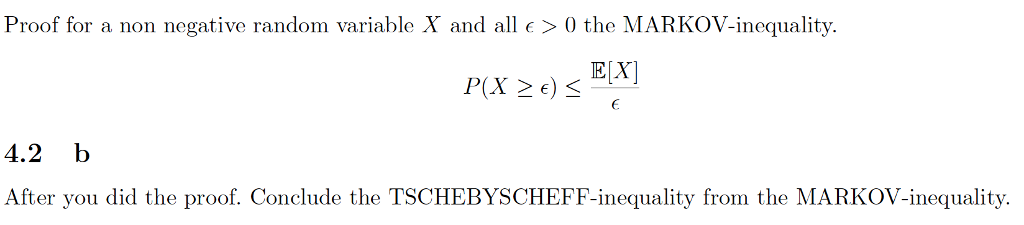 Solved Proof for a non negative random variable X and all e | Chegg.com
