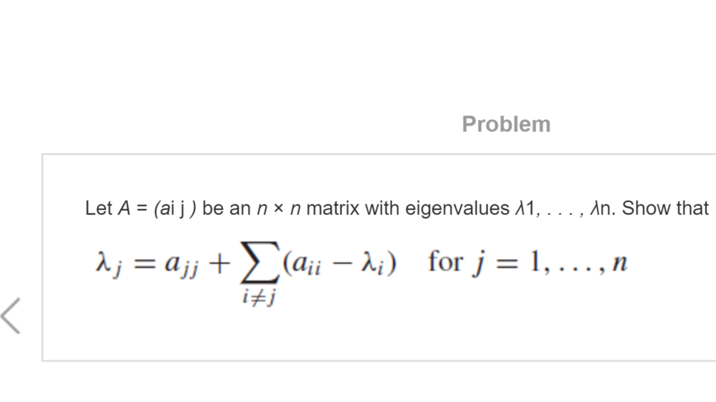 Solved Let A = (ai j) be an n times n matrix with | Chegg.com