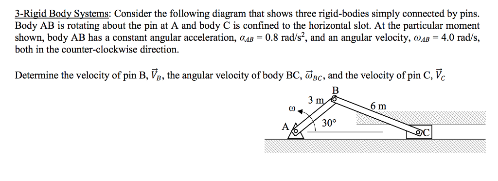 Solved 3-Rigid Body Systems: Consider the following diagram | Chegg.com