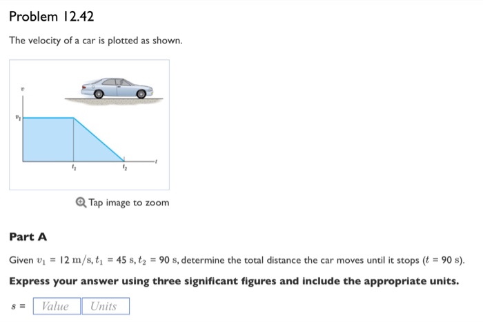 Solved The velocity of a car is plotted as shown. Given v_1 | Chegg.com