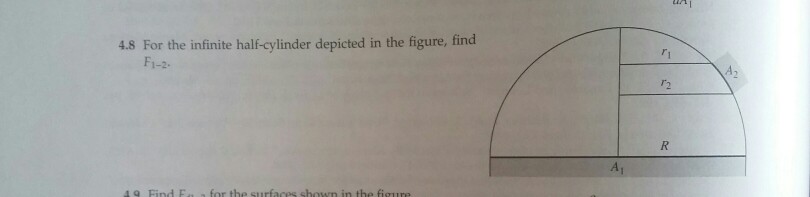 Find the view factor (also known as, configuration | Chegg.com