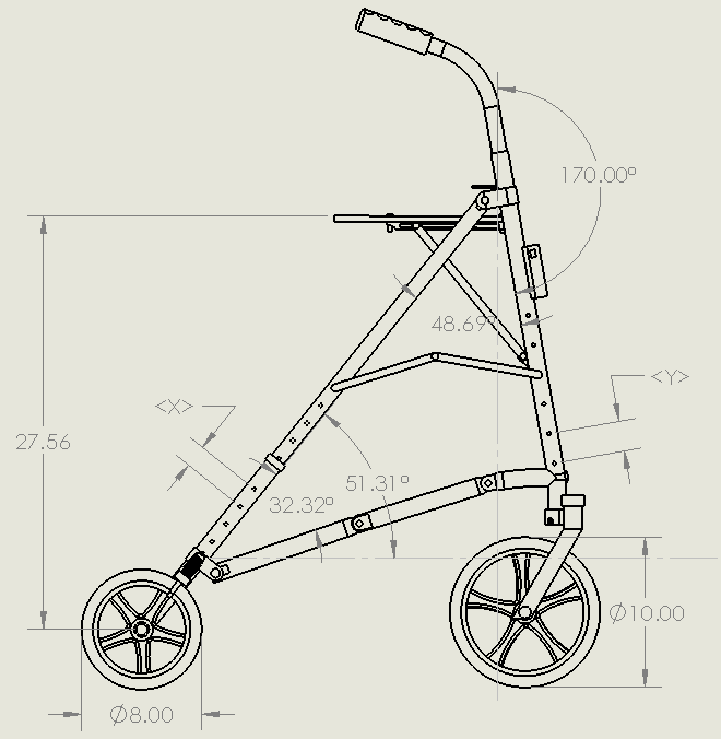 Below is the side view of the design on a triangle | Chegg.com