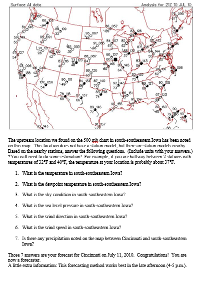 Solved Weather forecasting The objective of this exercise is | Chegg.com