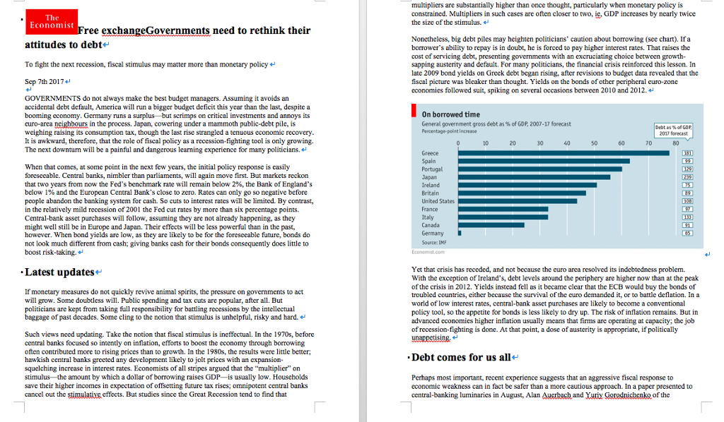 Solved Based on the information in this article and | Chegg.com