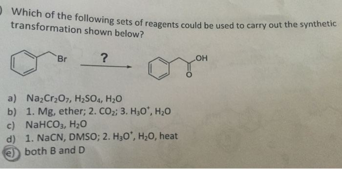 Solved 11) What would be the major organic product of the | Chegg.com