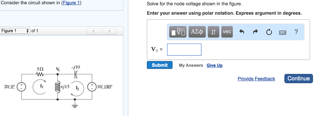Solved Solve for the node voltages shown in (Figure 1) Enter | Chegg.com