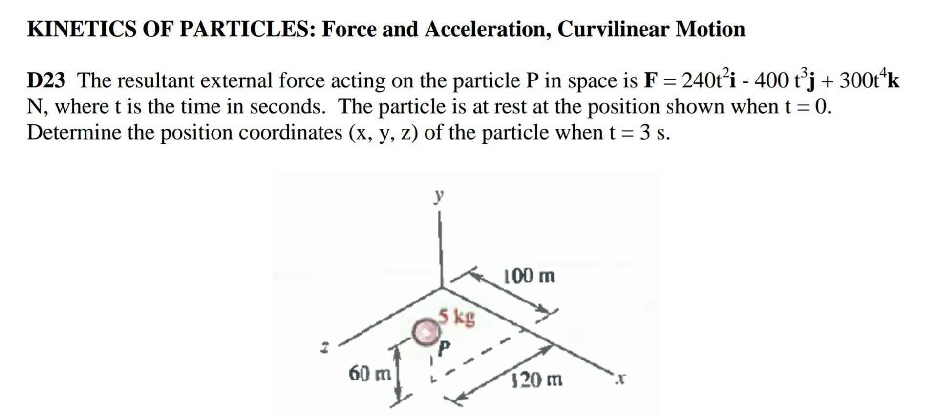 Solved KINETICS OF PARTICLES: Force and Acceleration, | Chegg.com