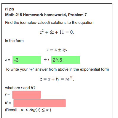 Solved Find the complex solutions to the equation. What are | Chegg.com