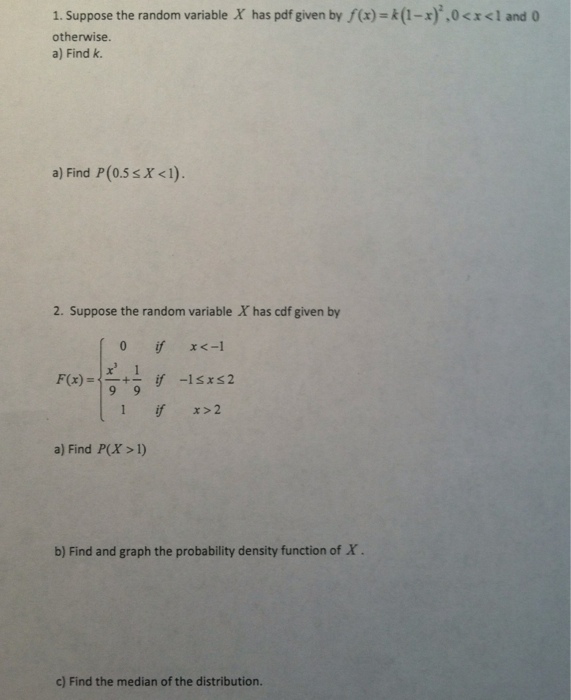 Probability and statistics | Chegg.com