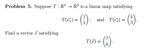 Solved Suppose T: R^2 rightarrow R^2 is a linear map | Chegg.com