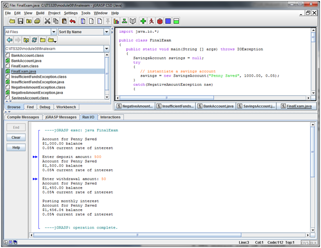 Solved CsD Eile Edit yew Build Project Settings loots塑ndow | Chegg.com