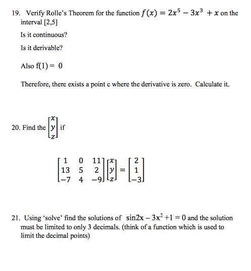 Solved I need help in formulating the code in matlab for | Chegg.com Solved I need help in formulating the code in matlab for | Chegg.com
